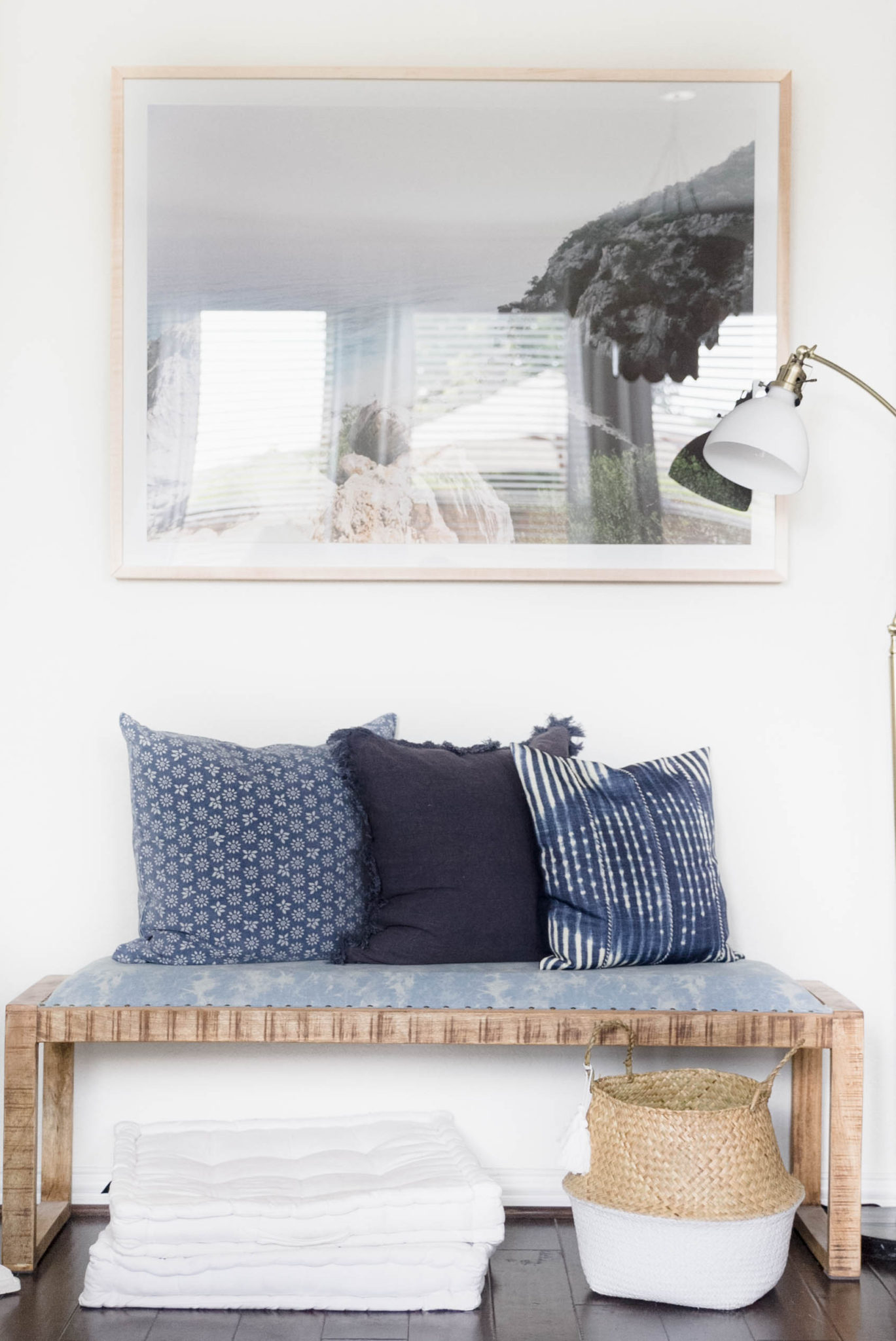 My Love Affair with Blue Pillows-Summer Decorating | Iris Nacole